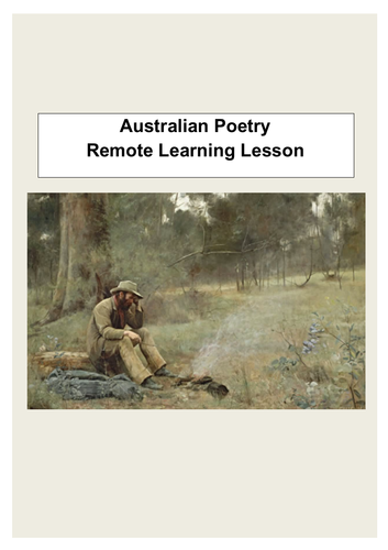 Australian Poetry Remote Learning Lesson | Teaching Resources