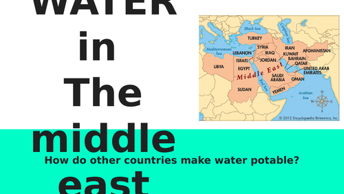 Potable Water in the Middle East Online Learning | Teaching Resources