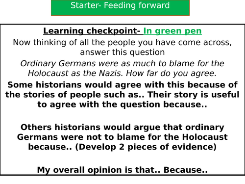 KS3 History- Holocaust- Why is OSkar Schindler significant? | Teaching ...