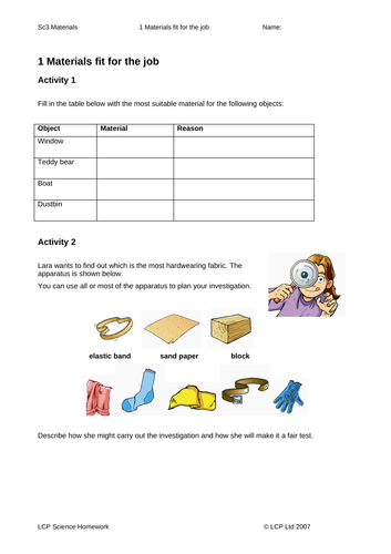 Year 5/6 Science Homework - Full pack | Teaching Resources