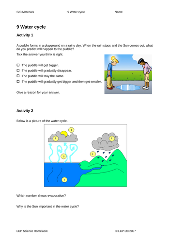 Year 5/6 Science Homework - Full pack | Teaching Resources