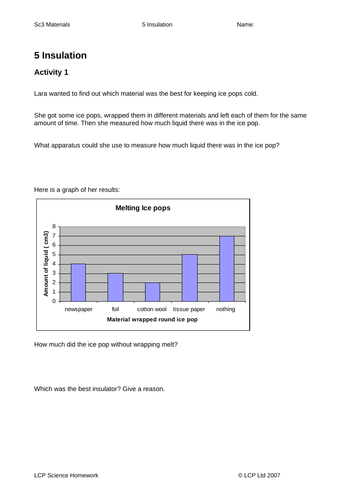 Year 5/6 Science Homework - Full pack | Teaching Resources