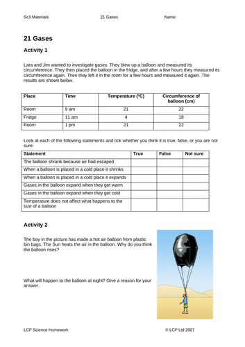 Year 5/6 Science Homework - Full pack | Teaching Resources