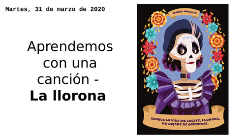 Spanish song La llorona -Mexican culture KS4/KS5 | Teaching Resources