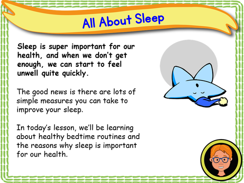 Sleep - KS1 PSHE | Teaching Resources