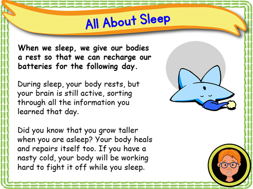 Sleep - KS1 PSHE | Teaching Resources