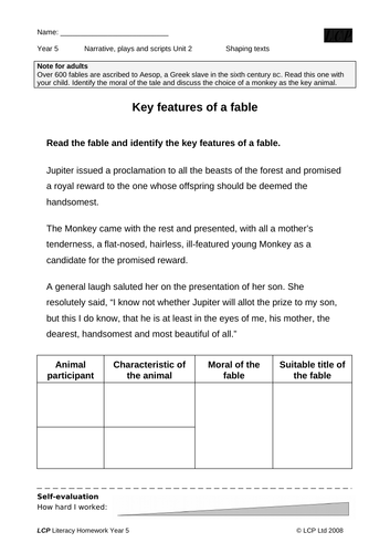 Year 5 Literacy/English Mini Home Learning Pack (Coronavirus ...
