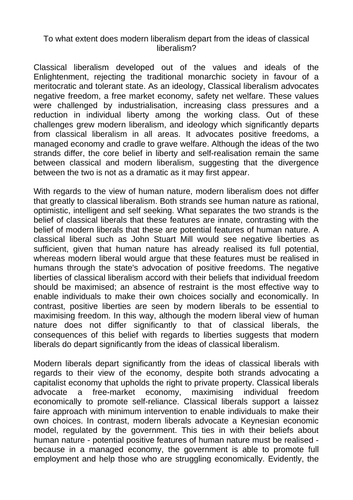 A Level Politics Essay A* - Ideologies, Liberalism | Teaching Resources