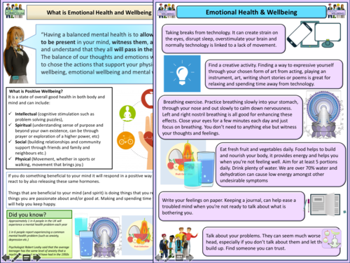 Emotional Health and Wellbeing - Home Learning | Teaching Resources
