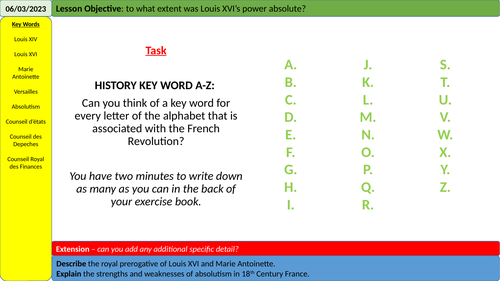 Absolute Monarchy: Louis XVI's France | Teaching Resources