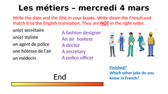 Les métiers | Teaching Resources