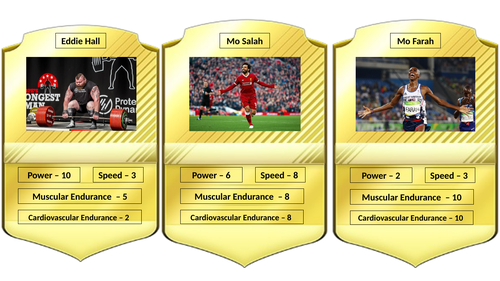 Ultimate Team Card Fitness Resource - Cardiovascular Endurance and ...