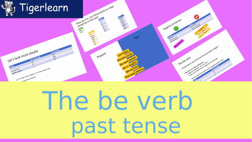 Was Were - Be Verb in past tense introduction | Teaching Resources