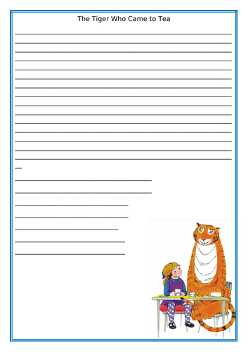 The tiger who came for tea | Teaching Resources