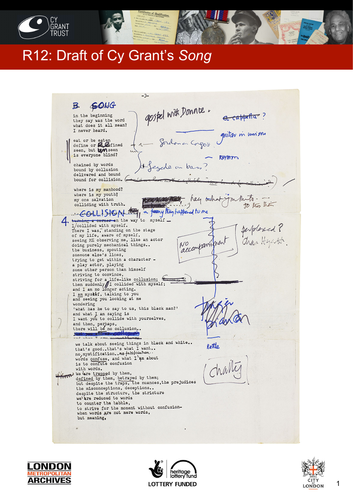 Celebrate the Life and Work of Cy Grant | Teaching Resources