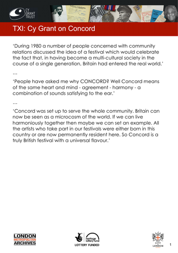 Celebrate the Life and Work of Cy Grant | Teaching Resources