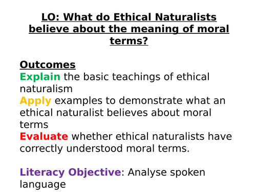 Meta-Ethical Theories Workbook and Power Points | Teaching Resources