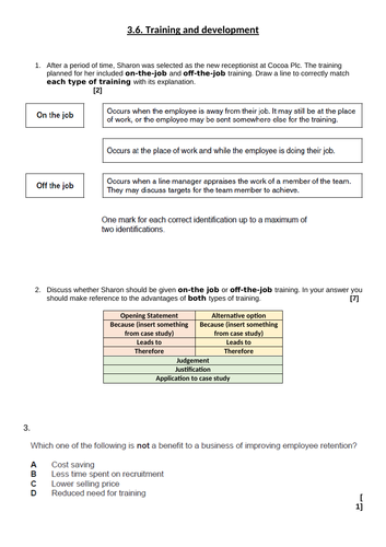 FULL DIFFERENTIATED LESSON: Training (LESSON PLAN, PPT, ASSESSMENT ...