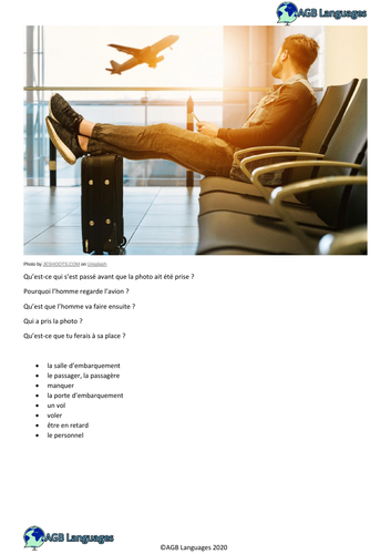 French Travel and Tourism Photo Activity | Teaching Resources