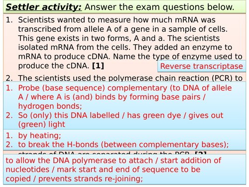 A Level Biology Genetics - Recombinant DNA technology | Teaching Resources