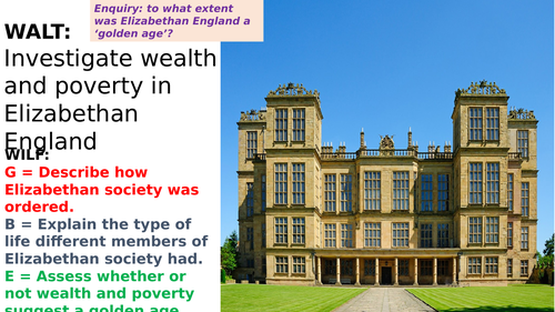 Wealth and Poverty in Elizabethan England | Teaching Resources