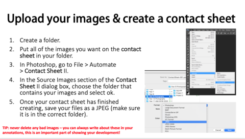 Contact Sheet - Photoshop - Tutorial Print Out Sheet | Teaching Resources