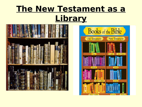 Religious Education- Home Schooling. The New Testament as a Library ...