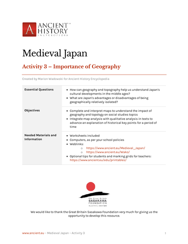 Feudal Japan | Teaching Resources