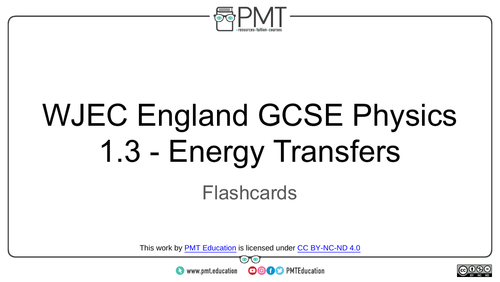 WJEC England/ Eduqas GCSE Physics Flashcards | Teaching Resources WJEC England/ Eduqas GCSE Physics Flashcards | Teaching Resources