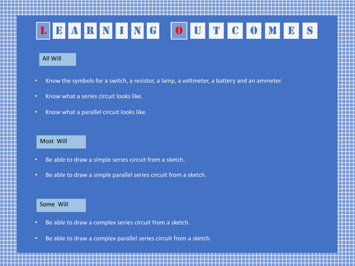 Current Electricity Circuits and Symbols Homeschool and Distance ...