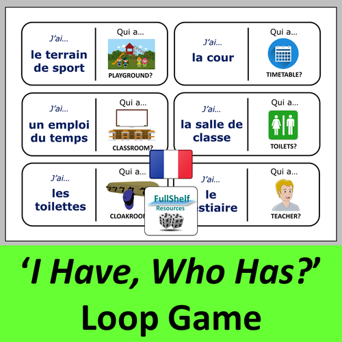 French School Vocabulary Games | Teaching Resources