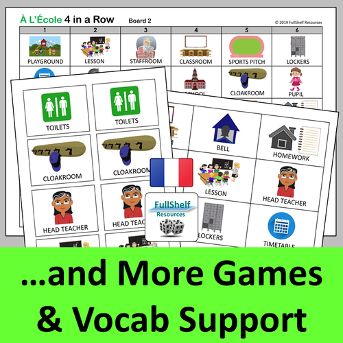 French School Vocabulary Games | Teaching Resources