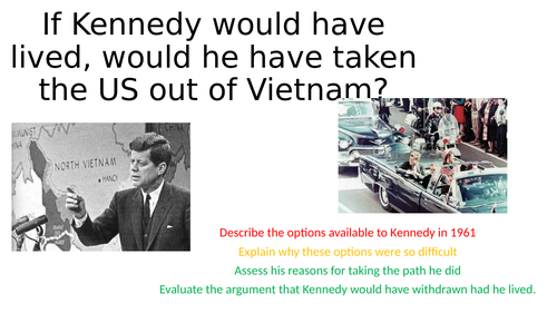 JF Kennedy and Vietnam War | Teaching Resources