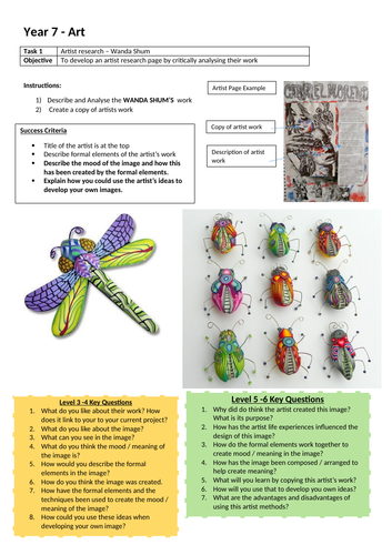 Art - Insects | Teaching Resources