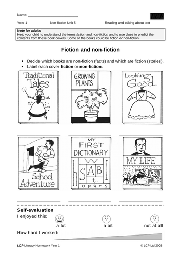 Year 1 Literacy/English Home Learning Pack includes Parental Guidance ...