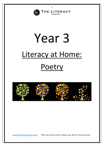 Year 3 - Literacy Learning from Home: Poetry | Teaching Resources