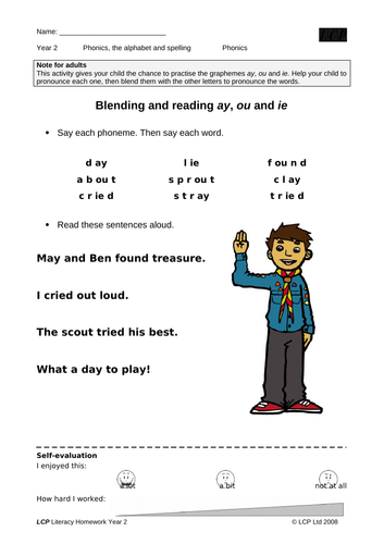 Year 2 Literacy/English Home Learning Pack (50 sheets) including ...