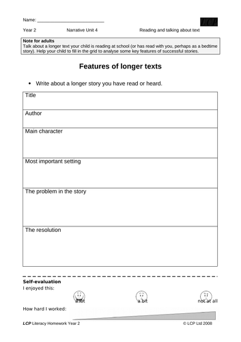 Year 2 Literacy/English Home Learning Pack (50 sheets) including ...