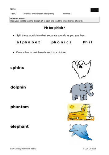 Year 2 Literacy/English Home Learning Pack (50 sheets) including ...