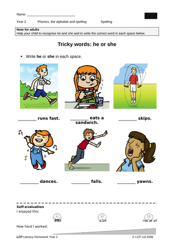 Year 2 Literacy/English Home Learning Pack (50 sheets) including ...