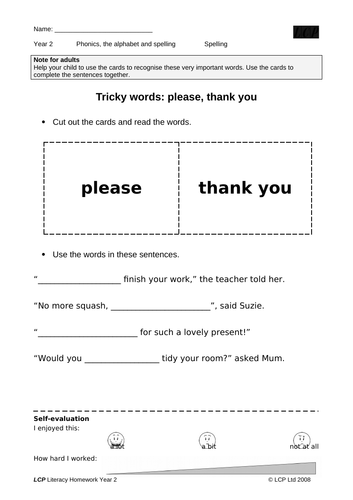 Year 2 Literacy/English Home Learning Pack (50 sheets) including ...