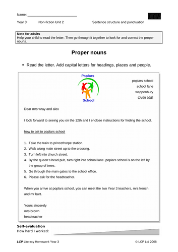 Year 3 English/Literacy Full Home Learning Pack (46 sheets) including ...