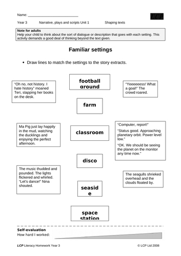 Year 3 English/Literacy Full Home Learning Pack (46 sheets) including ...