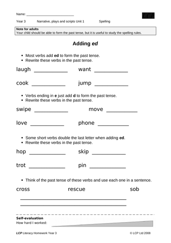 Year 3 English/Literacy Full Home Learning Pack (46 sheets) including ...