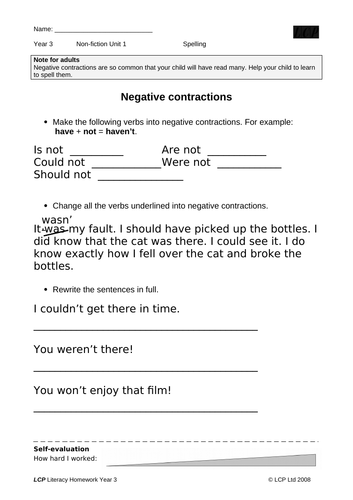 Year 3 English/Literacy Full Home Learning Pack (46 sheets) including ...