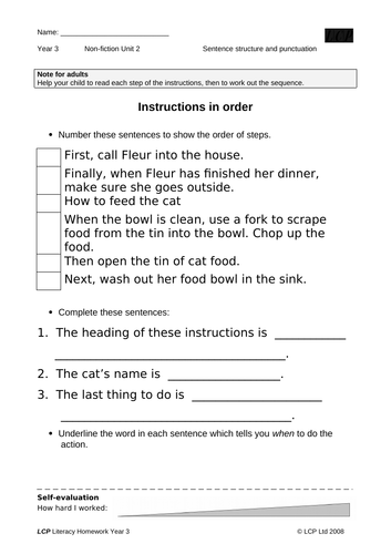 Year 3 English/Literacy Full Home Learning Pack (46 sheets) including ...