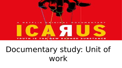 Icarus Documentary Unit of Work | Teaching Resources