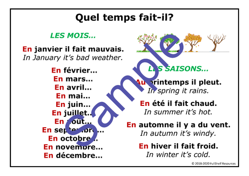 French Weather Worksheets (La Meteo) | Teaching Resources