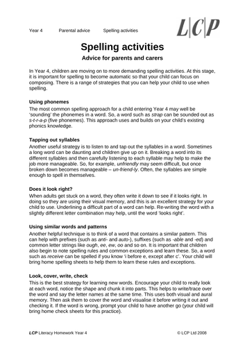 Year 4 English/ Literacy Home Learning Pack (48 sheets) including ...