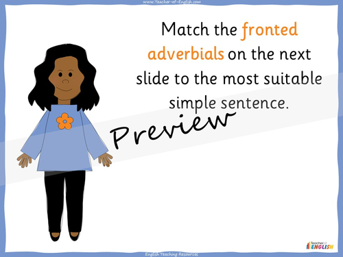 Fronted Adverbials - KS2 | Teaching Resources